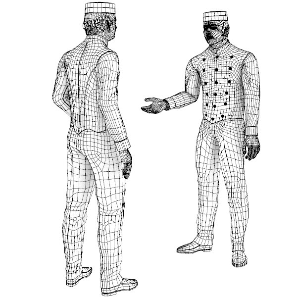 terence realistic human 3d obj