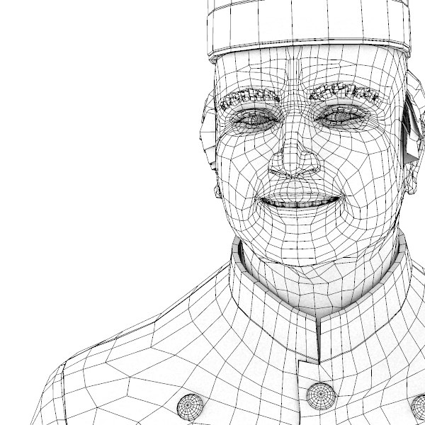 terence realistic human 3d obj