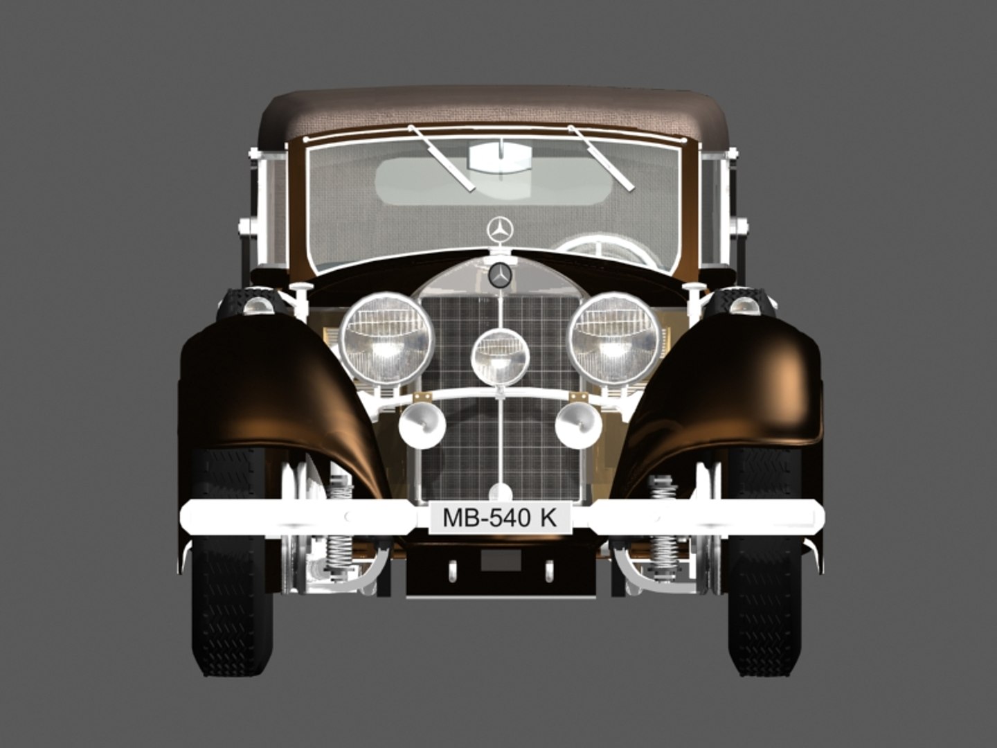 3d Mercedes Benz 540k Model