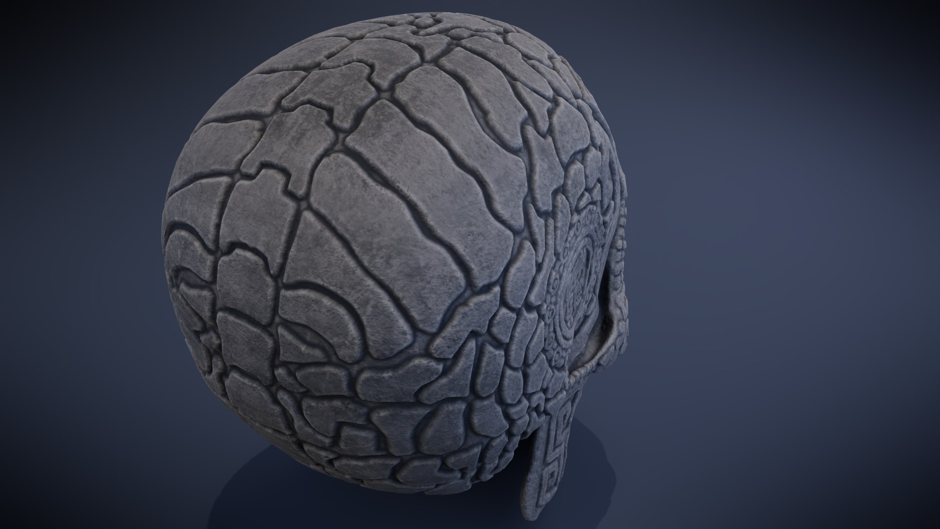 3D Model Aztec Skull - TurboSquid 1718566