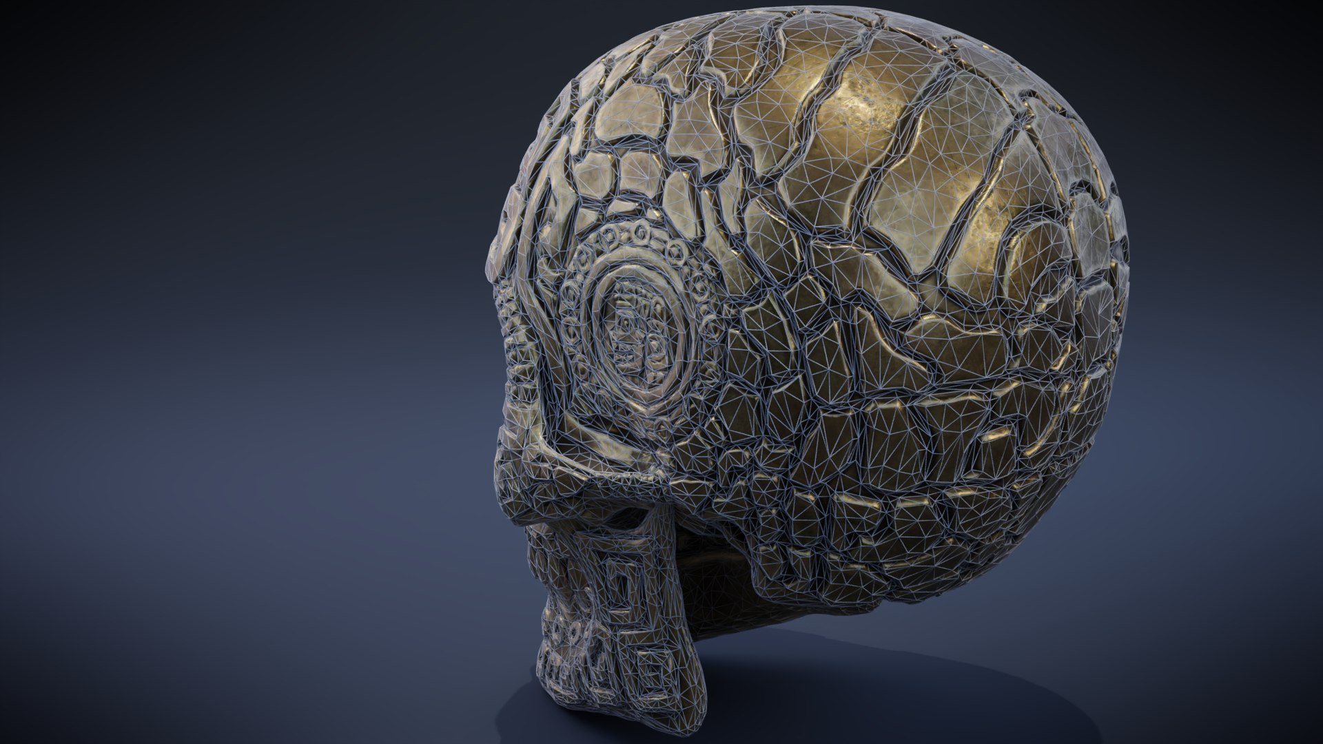 3D Model Aztec Skull - TurboSquid 1718566