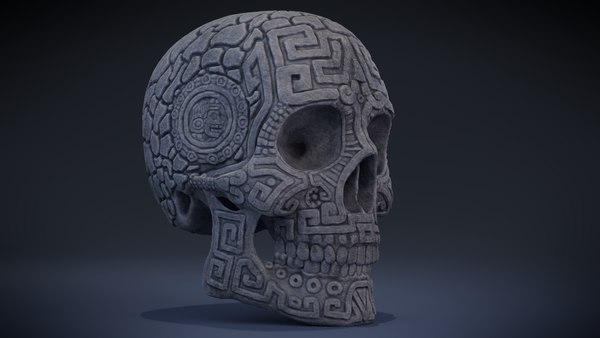 modelo 3d Calavera azteca - TurboSquid 1718566