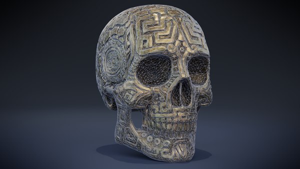 modelo 3d Calavera azteca - TurboSquid 1718566