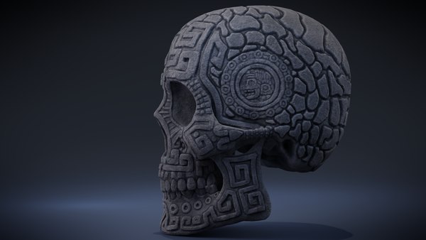 modelo 3d Calavera azteca - TurboSquid 1718566