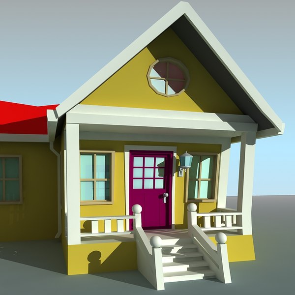 3d model cartoon house 2