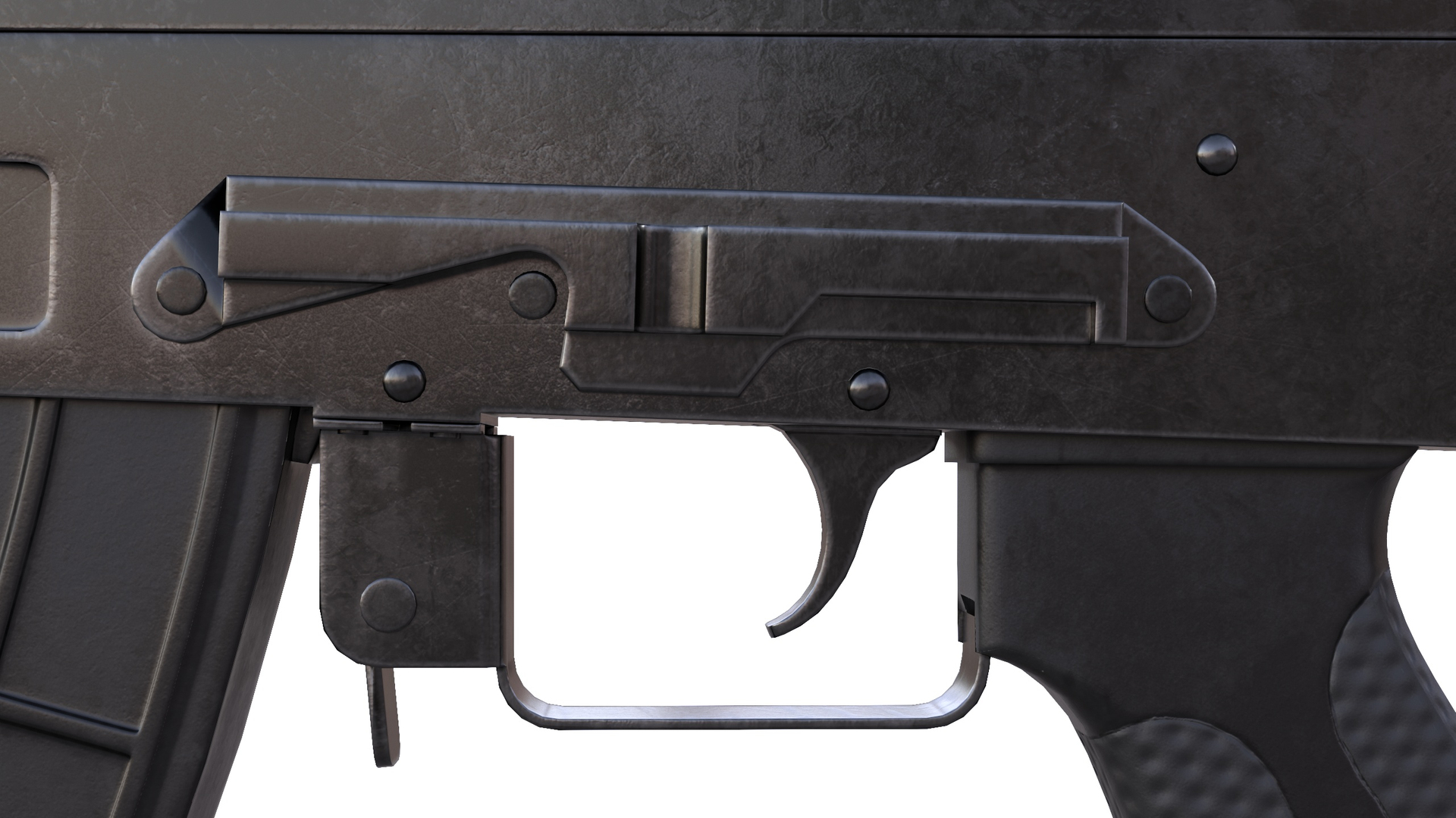 modelo 3d Arma terrorista AK - Low Poly - Modificado - TurboSquid 1905853