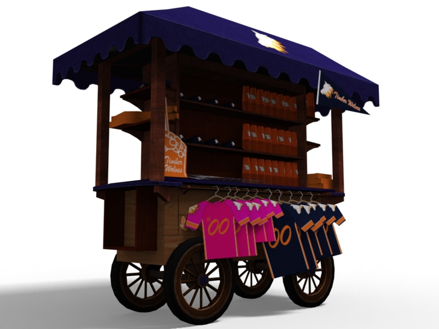 3d Merchandise Cart