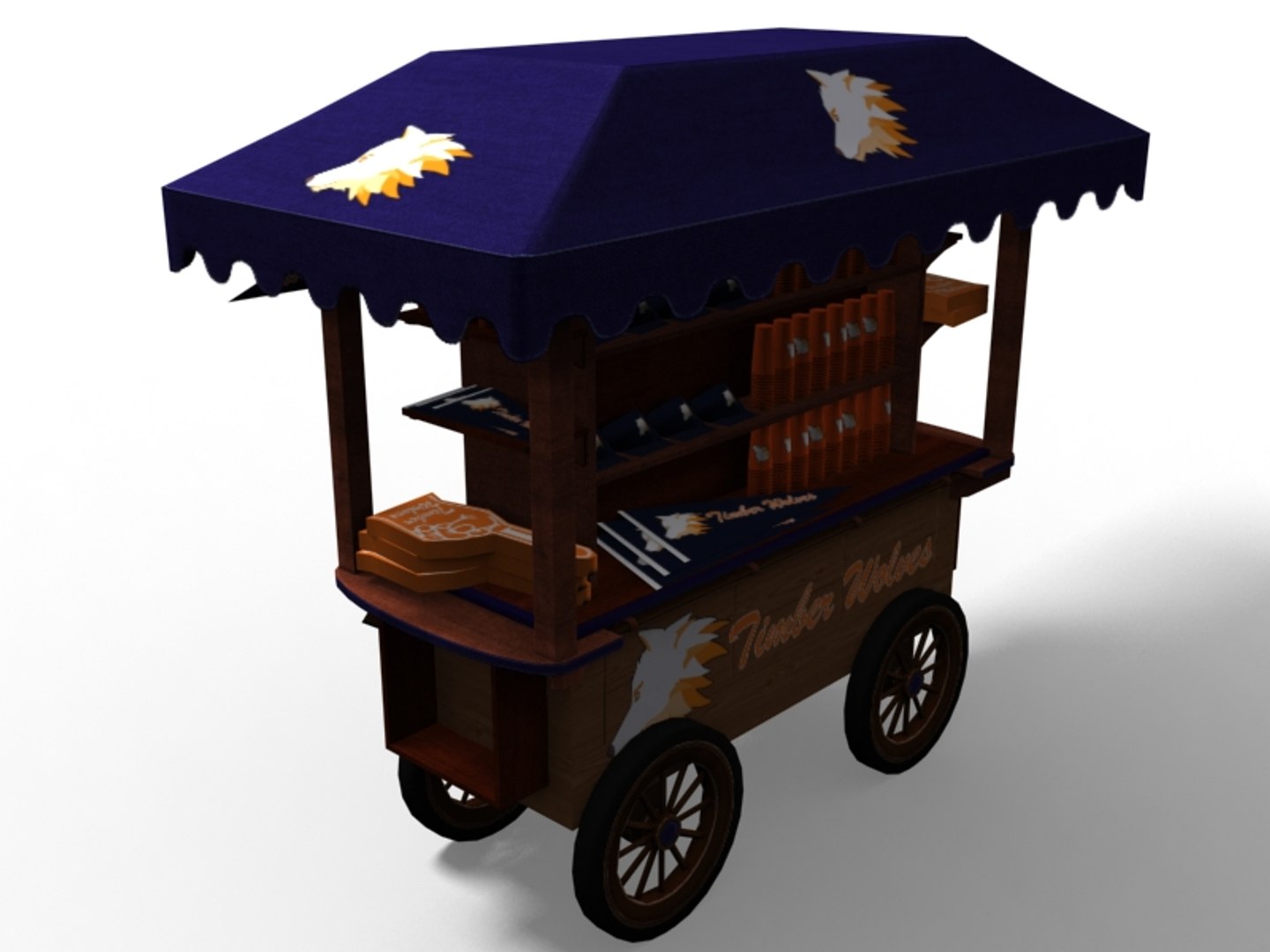 3d Merchandise Cart