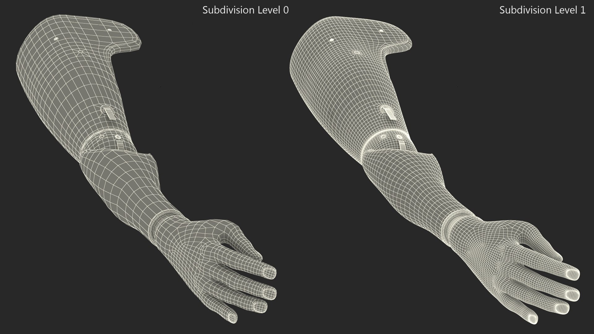3D Detailed Prosthetic Arm Rigged Model - TurboSquid 2335675