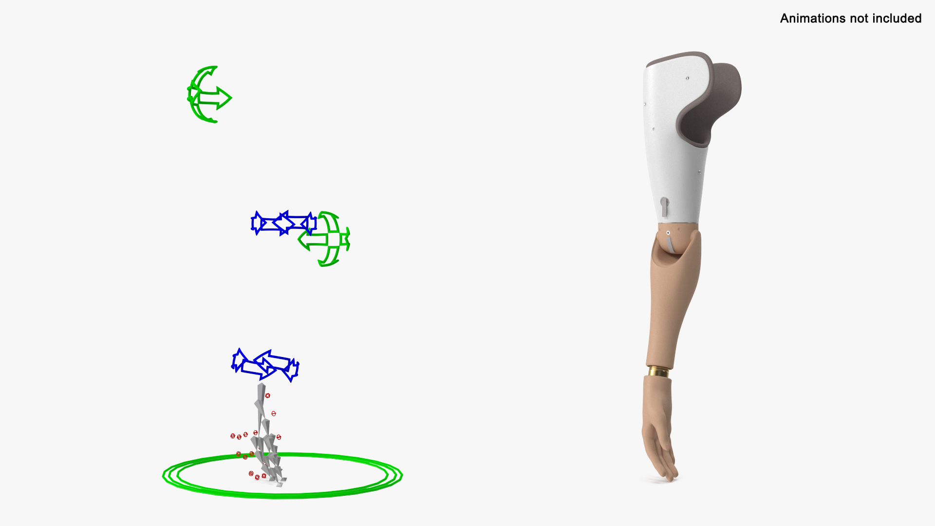 3D Detailed Prosthetic Arm Rigged Model - TurboSquid 2335675