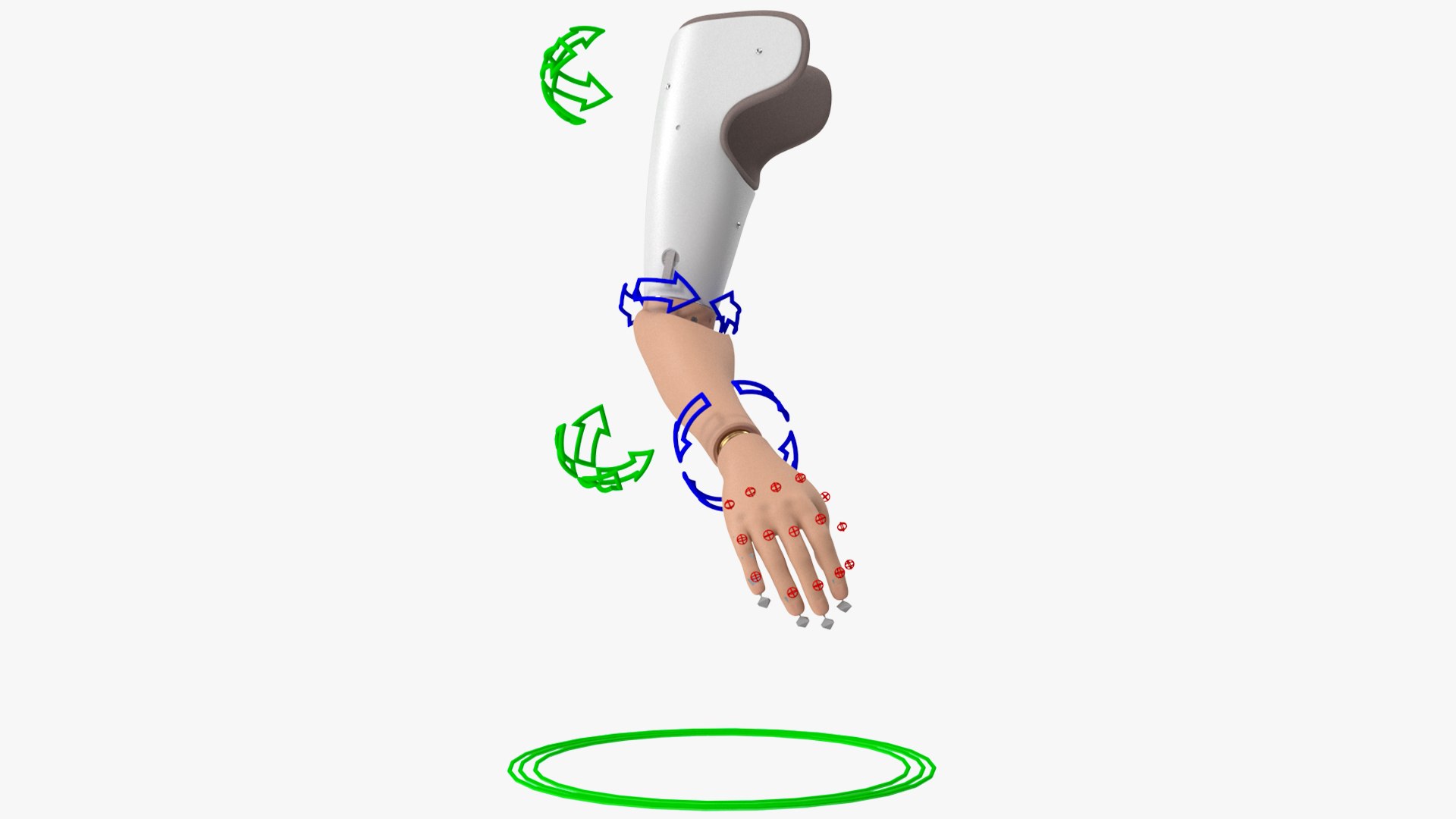 3D Detailed Prosthetic Arm Rigged Model - TurboSquid 2335675