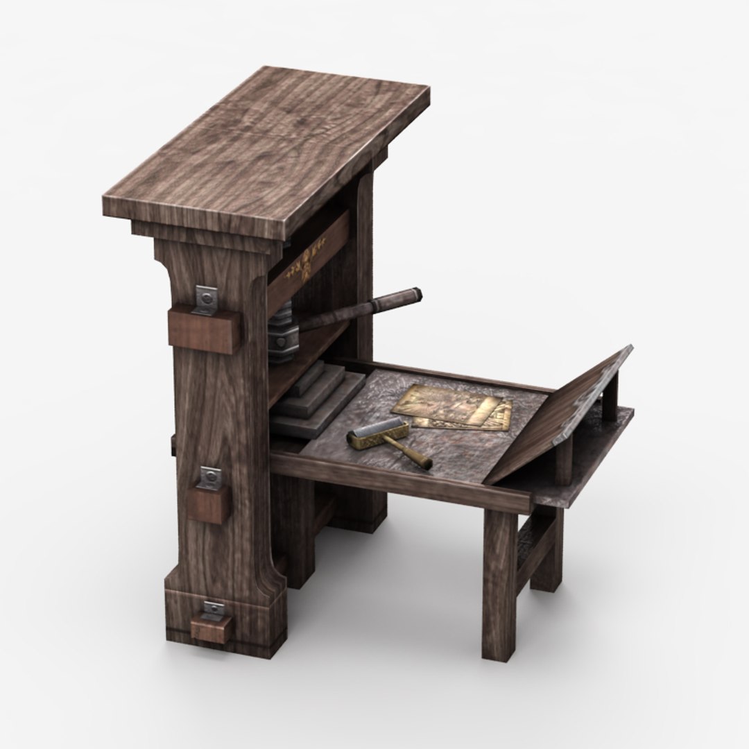 Engraving Table 3d Model