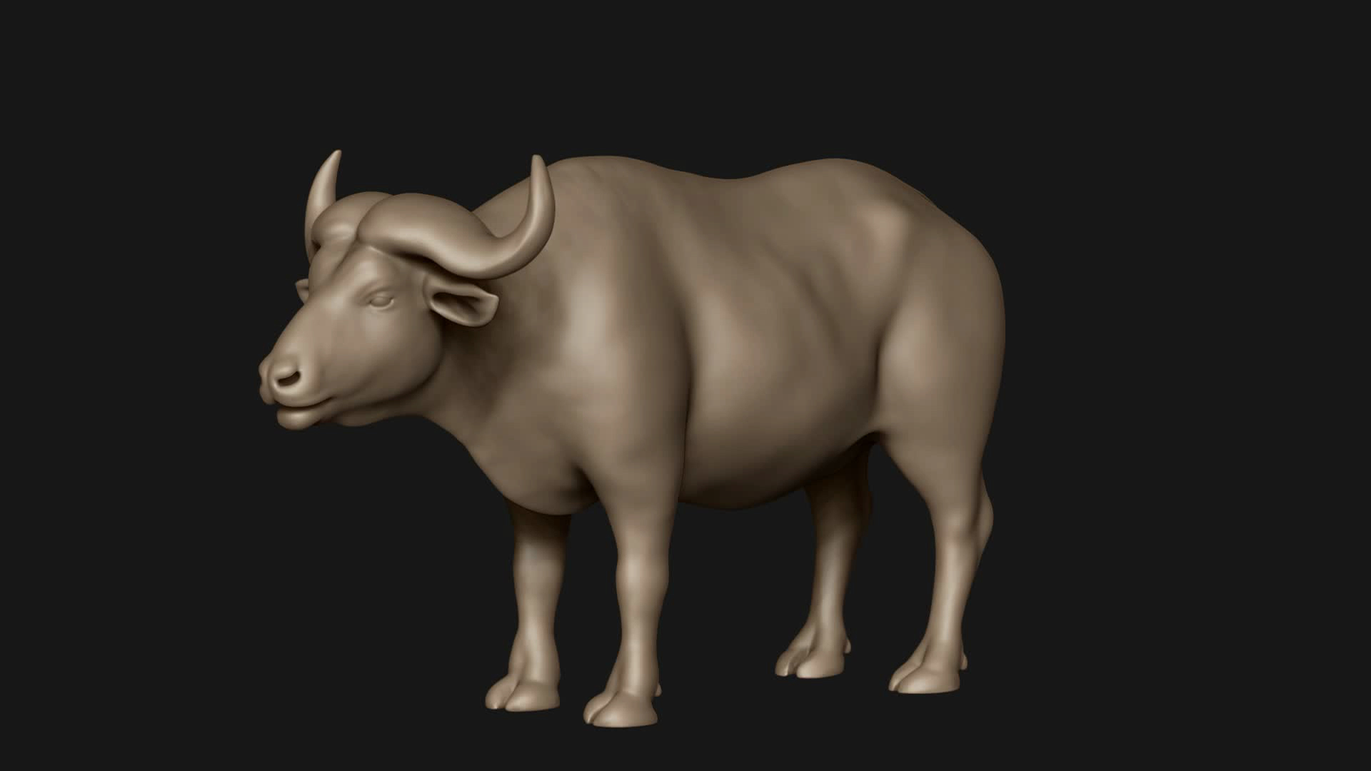 3D Model African Buffalo Base Mesh 3D - TurboSquid 1823493