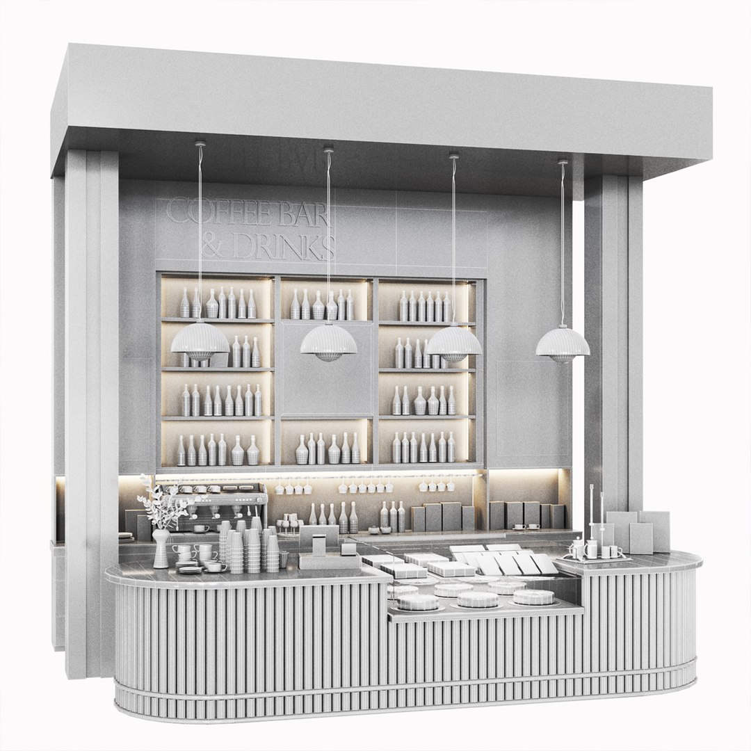 Cafe Bar 06 Restaurant Confectionary 3D Model - TurboSquid 2116646