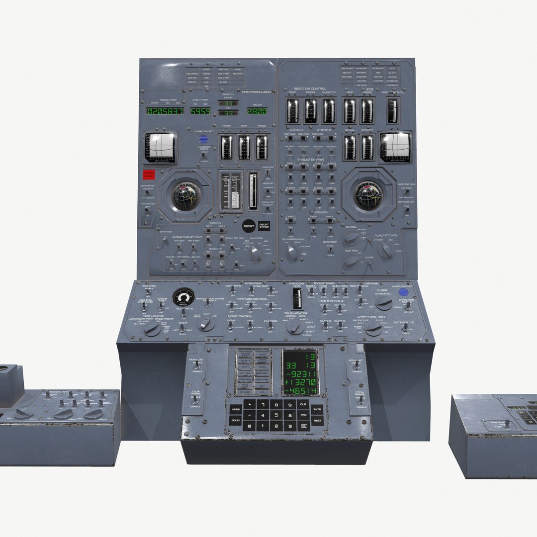 3D Apollo Lunar Module Dashboard Model - TurboSquid 2114686