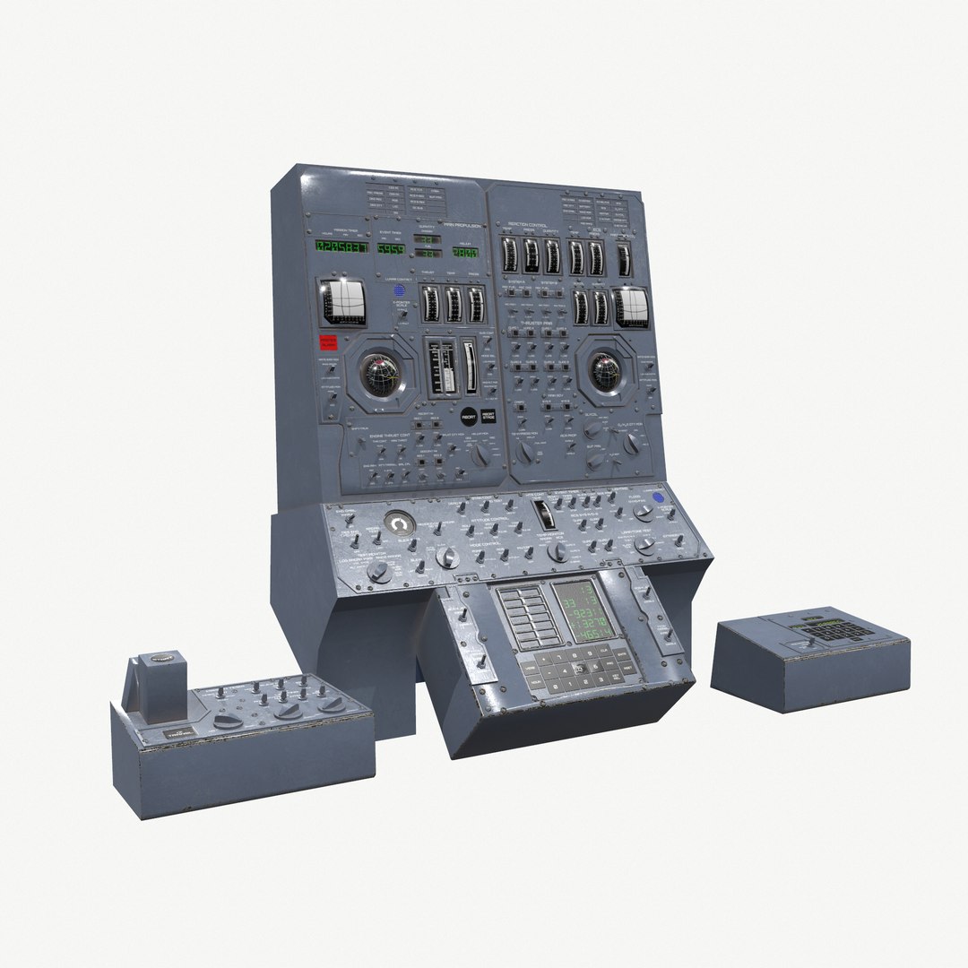 3D Apollo Lunar Module Dashboard Model - TurboSquid 2114686