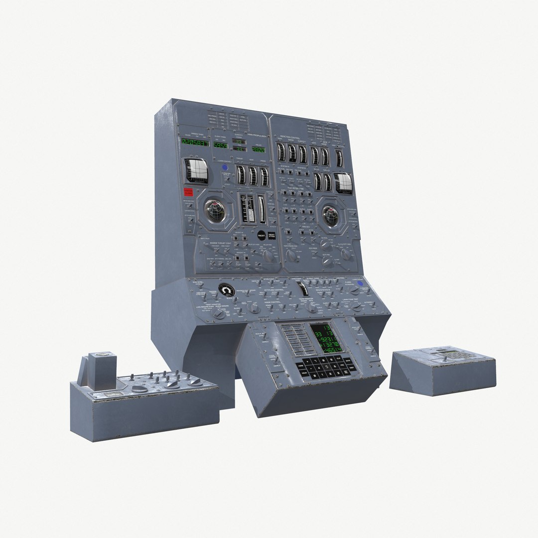 3D Apollo Lunar Module Dashboard Model - TurboSquid 2114686