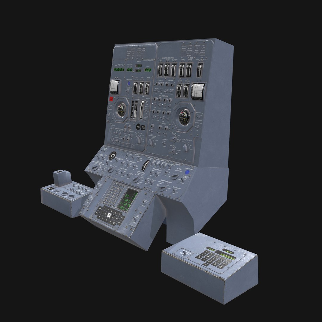 3D Apollo Lunar Module Dashboard Model - TurboSquid 2114686