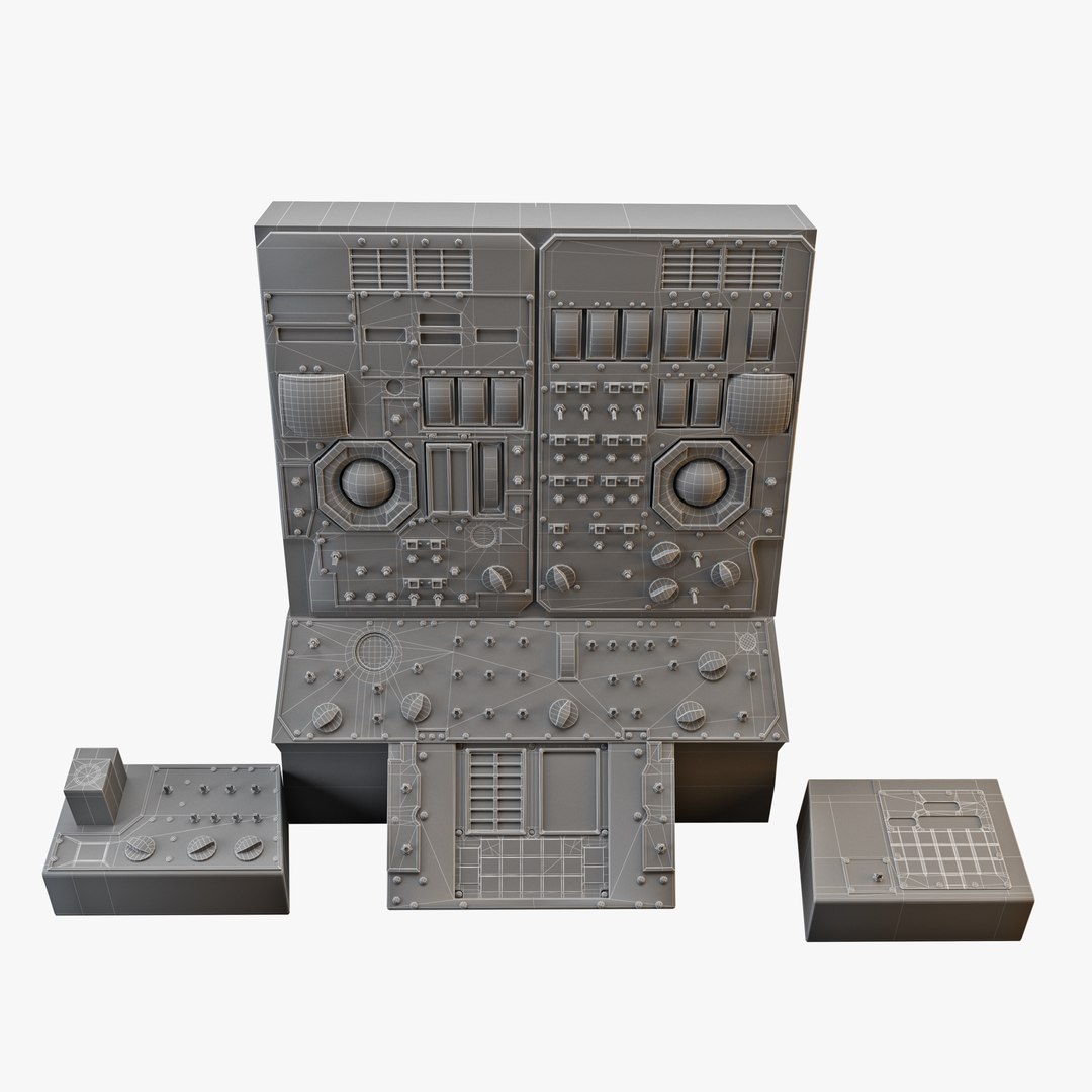 3D Apollo Lunar Module Dashboard Model - TurboSquid 2114686
