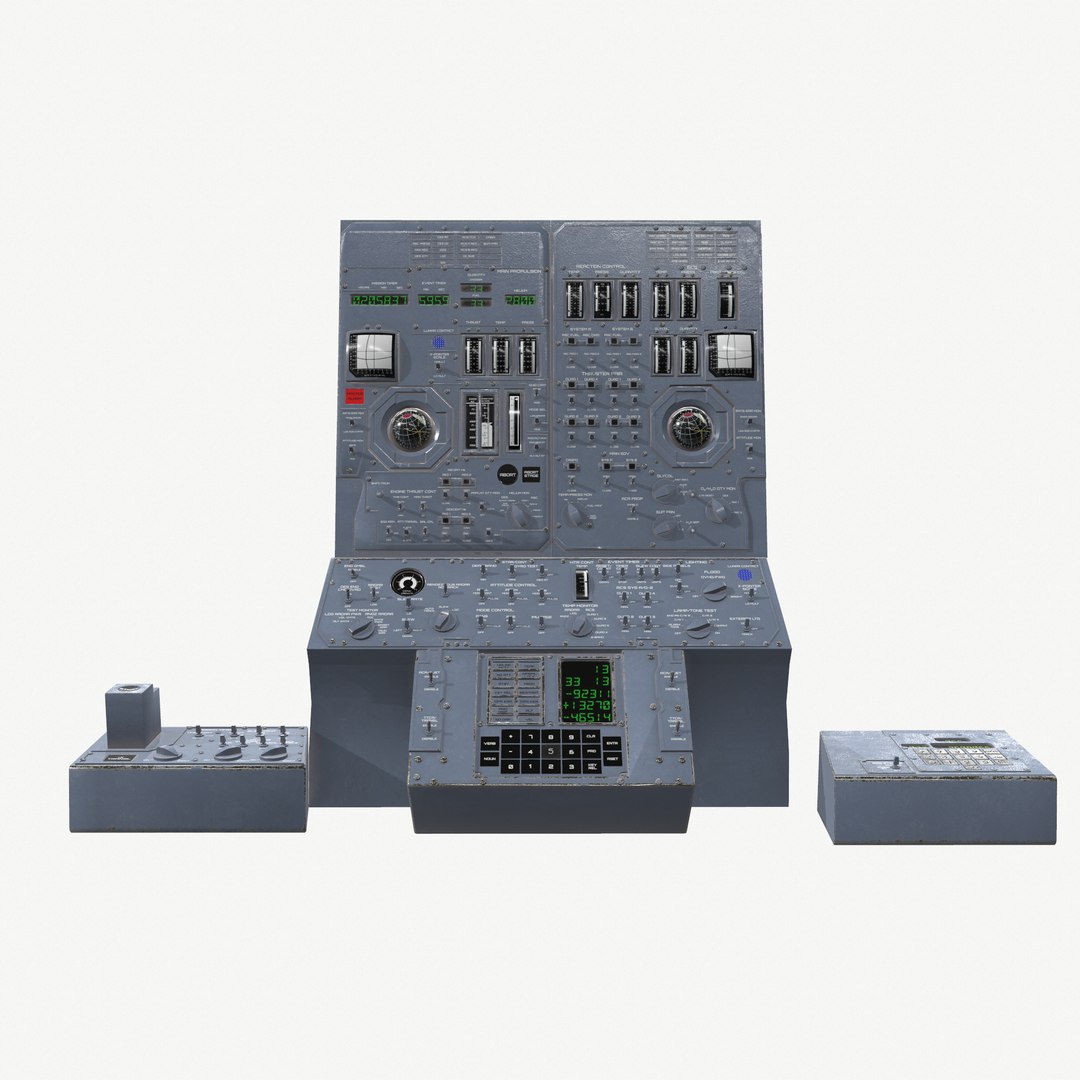 3D Apollo Lunar Module Dashboard Model - TurboSquid 2114686