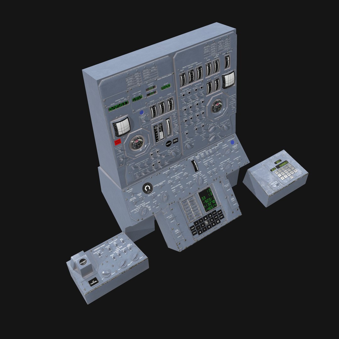3D Apollo Lunar Module Dashboard Model - TurboSquid 2114686