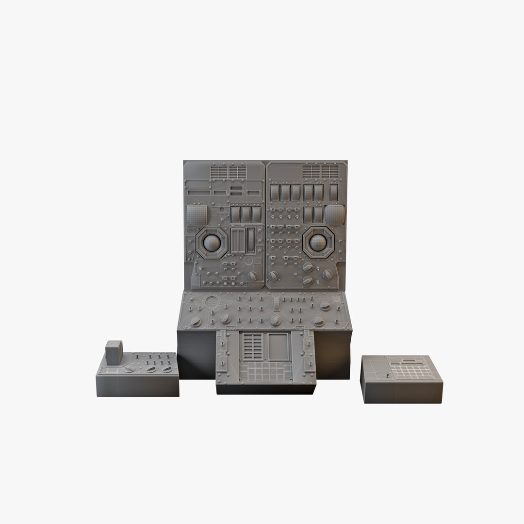 3D Apollo Lunar Module Dashboard Model - TurboSquid 2114686