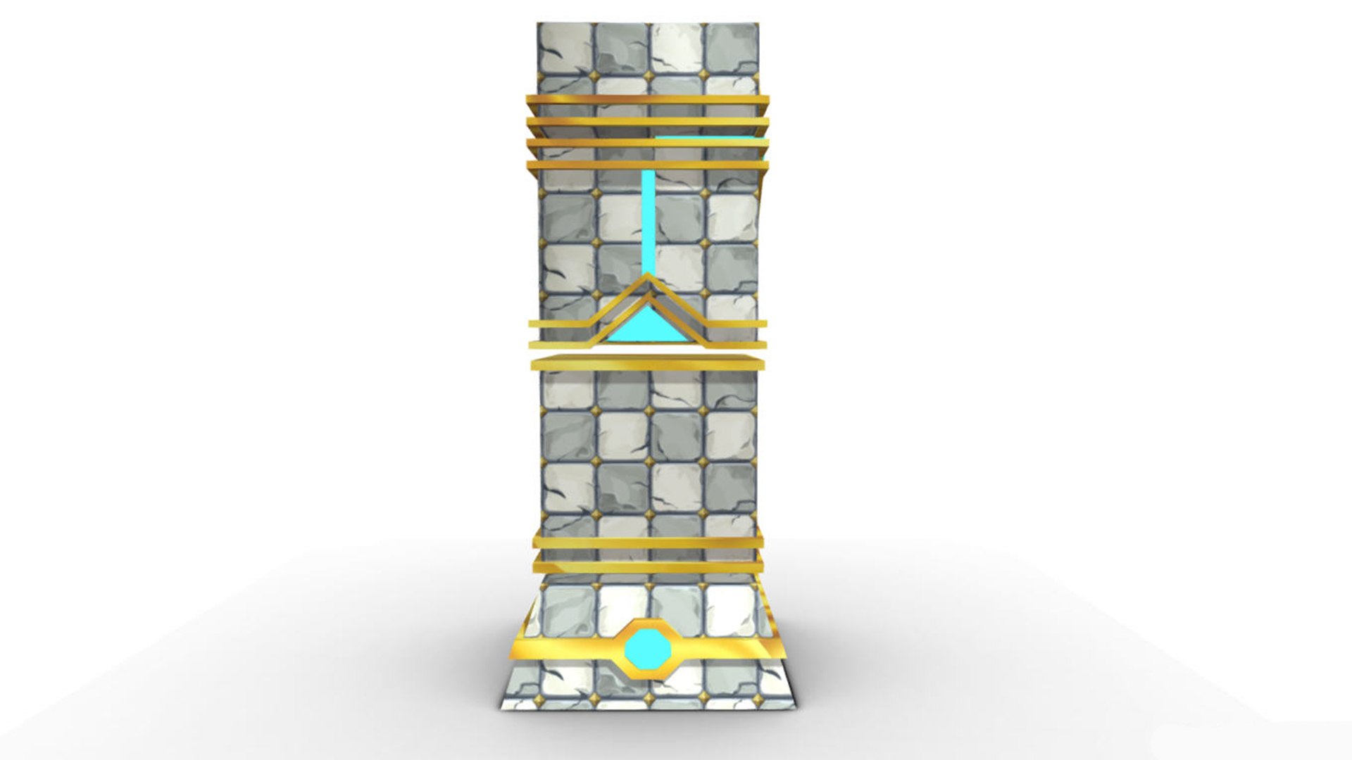 Game Cartoon Pillar Model - TurboSquid 2247612