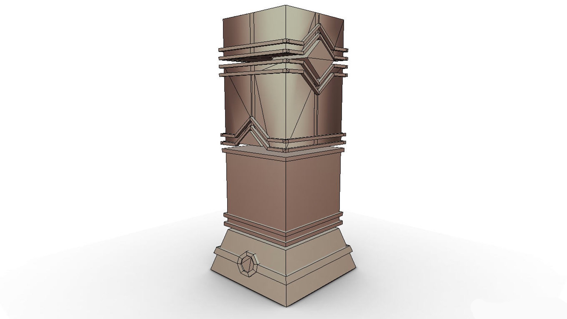 Game Cartoon Pillar Model - TurboSquid 2247612