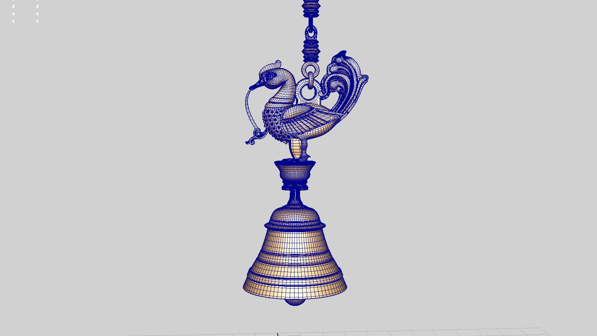 3D Temple Hanging Bell Model - TurboSquid 2186200