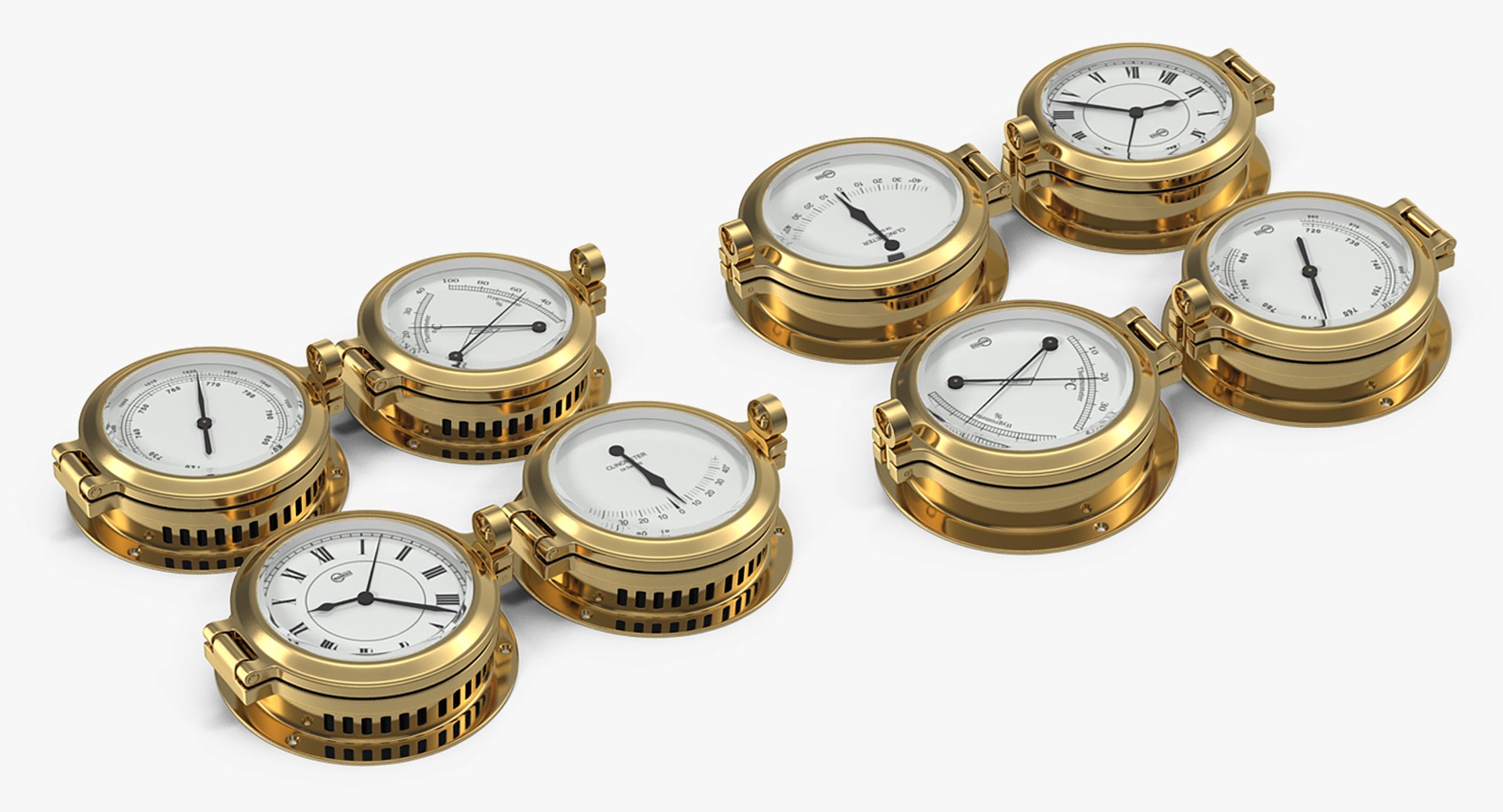 3D Ships Weather Station Barometer Model - TurboSquid 1289085