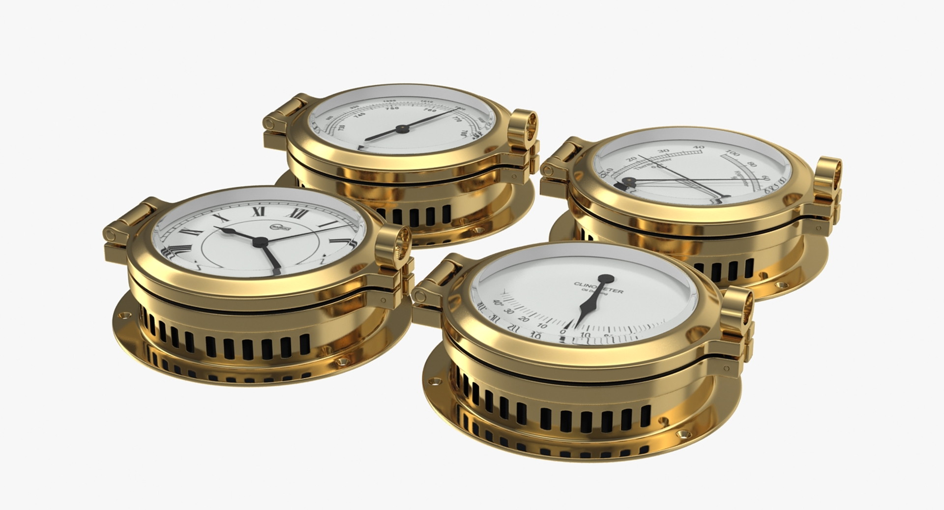 3D Ships Weather Station Barometer Model - TurboSquid 1289085