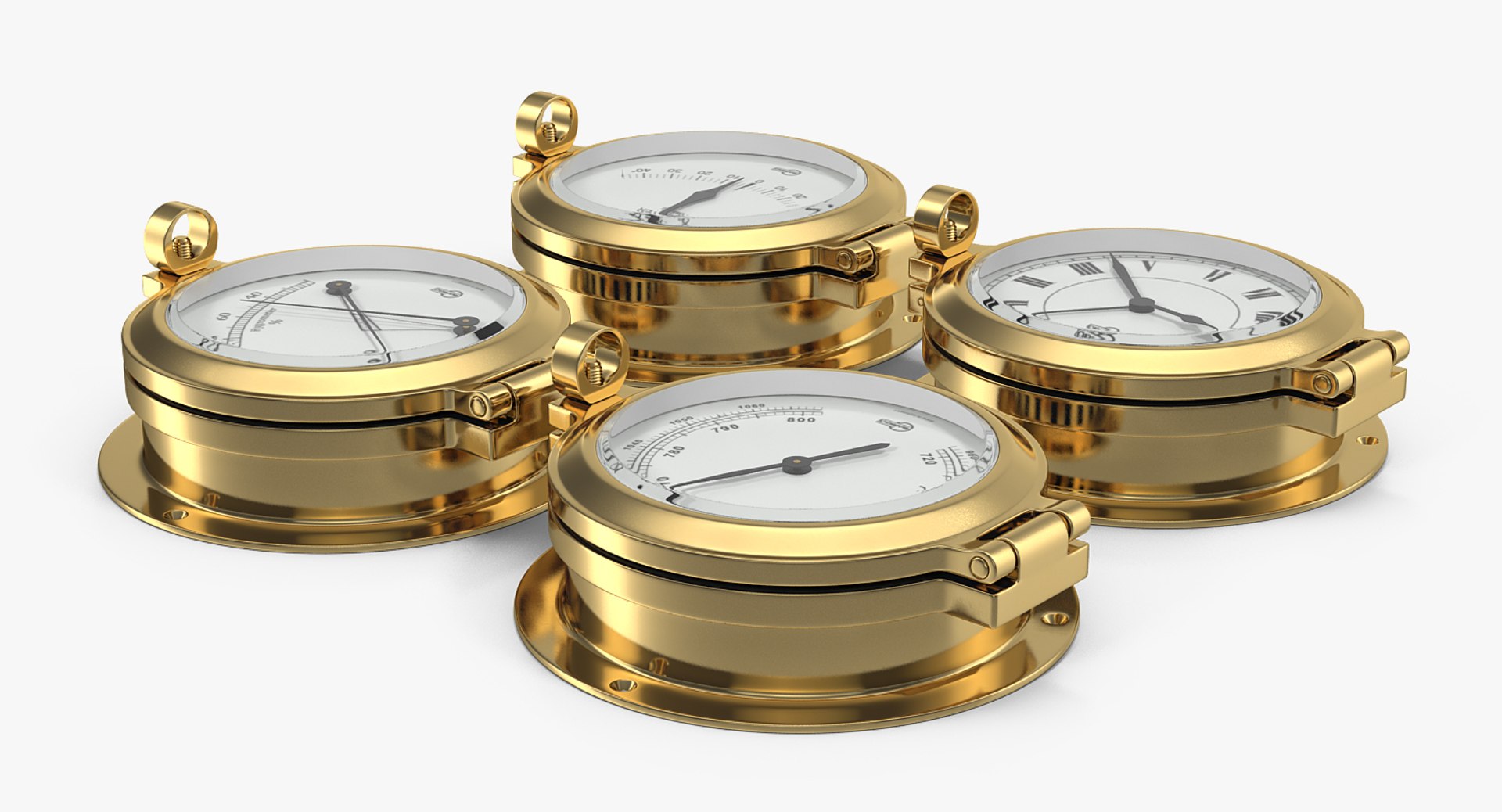 3D Ships Weather Station Barometer Model - TurboSquid 1289085