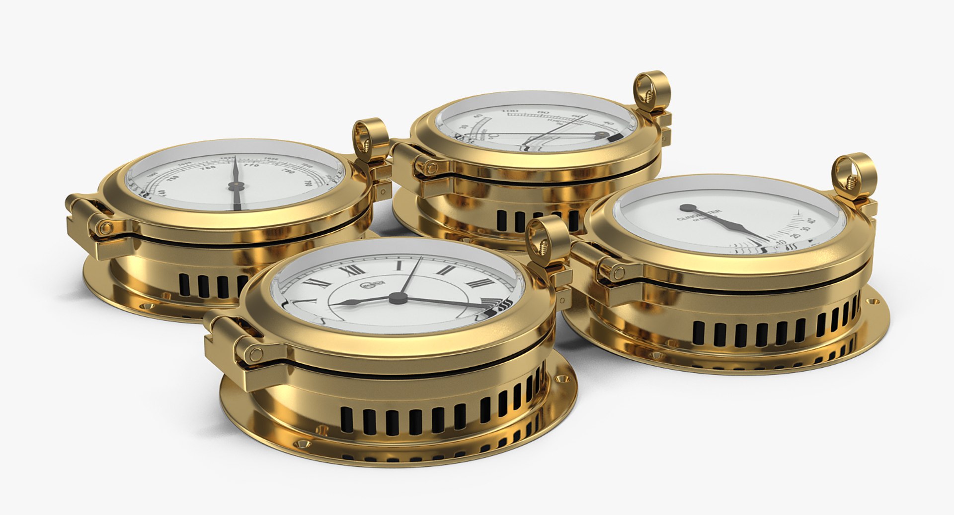 3D Ships Weather Station Barometer Model - TurboSquid 1289085