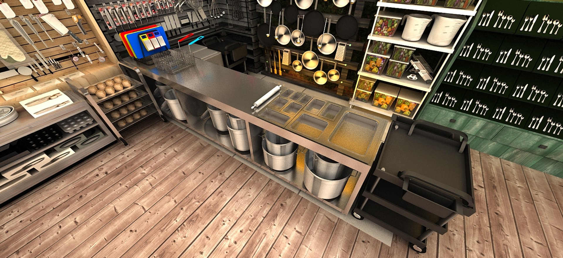 Kitchenware Bar Restaurant 3D - TurboSquid 1280845