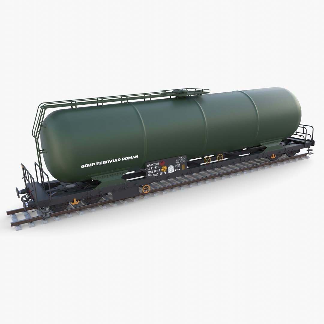 3D CFR Tanker Rail Car V4 - TurboSquid 2225622