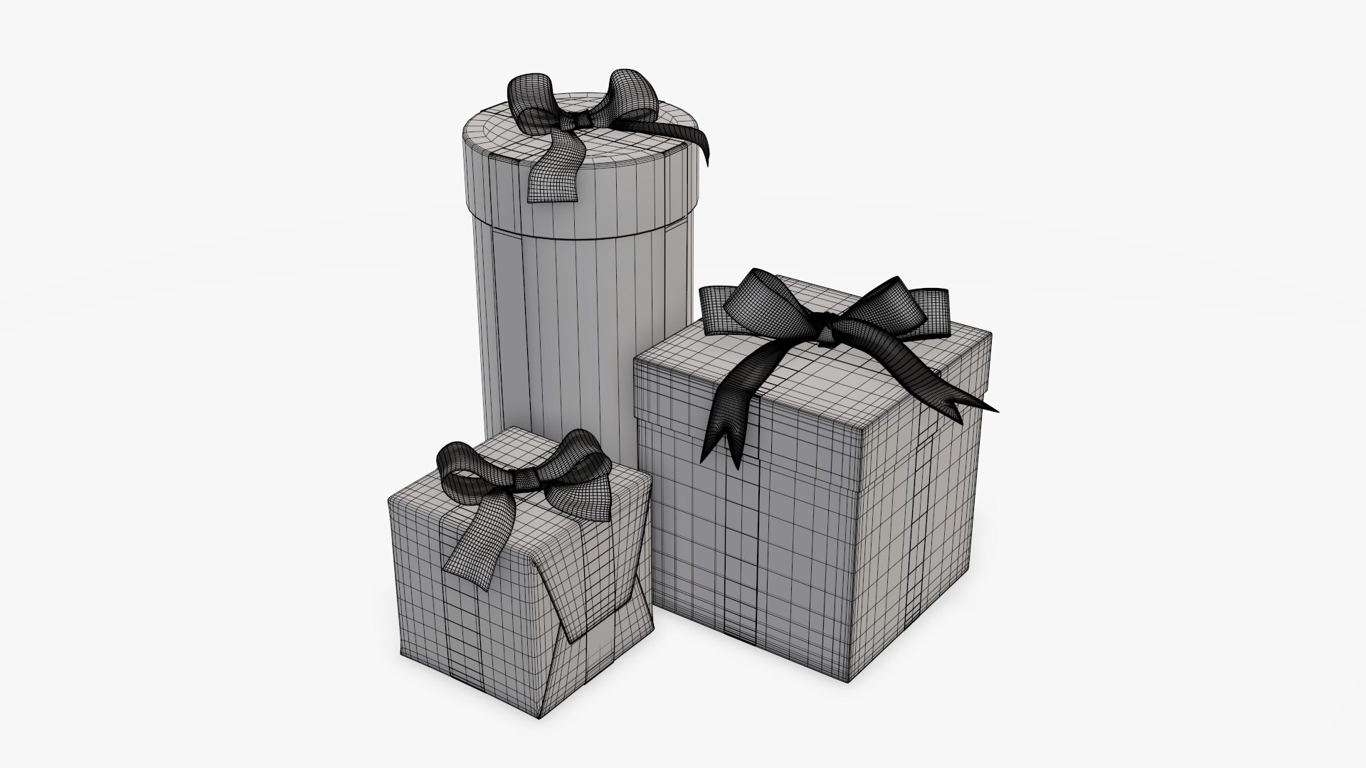 Christmas gift wrapped 3D model - TurboSquid 1645049