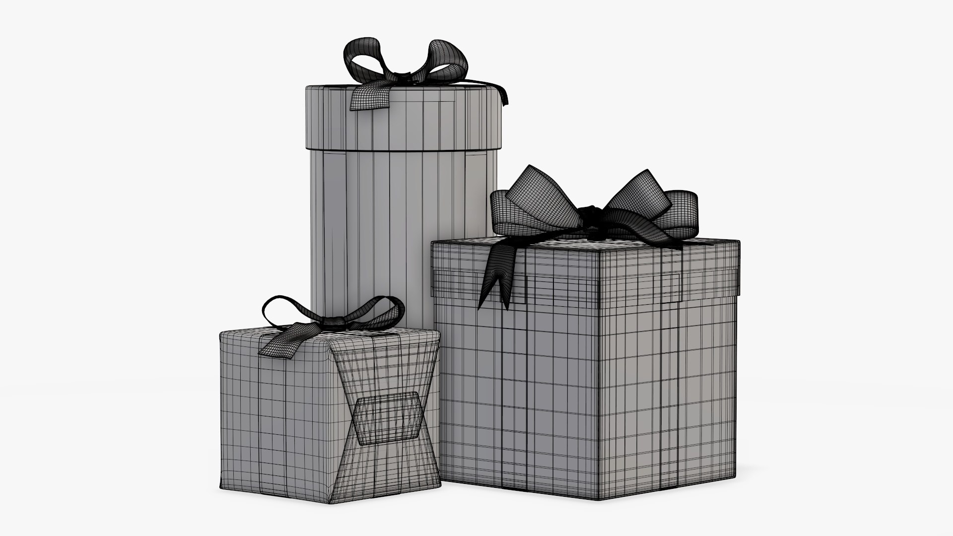 Christmas gift wrapped 3D model - TurboSquid 1645049