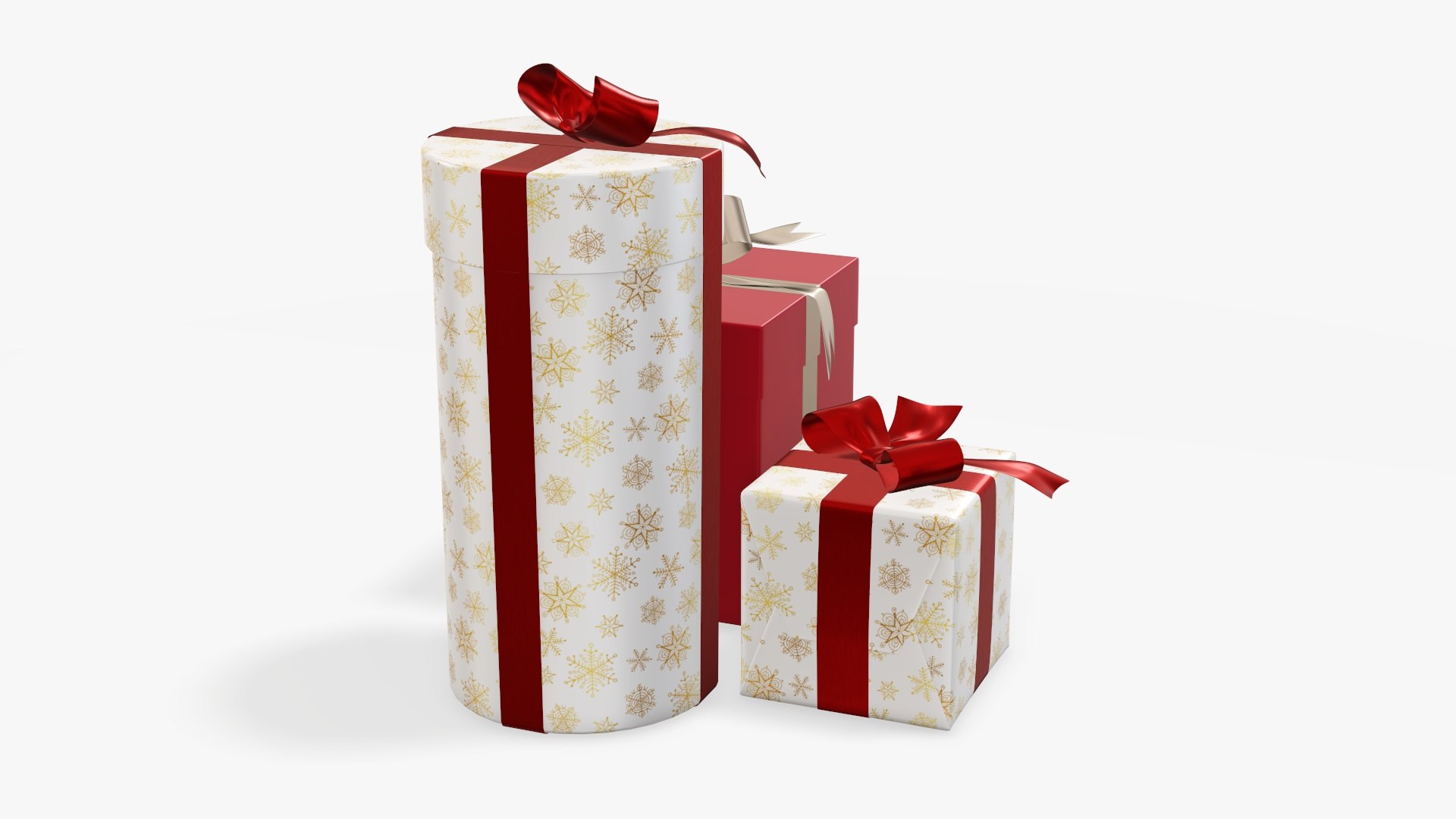 Christmas gift wrapped 3D model - TurboSquid 1645049