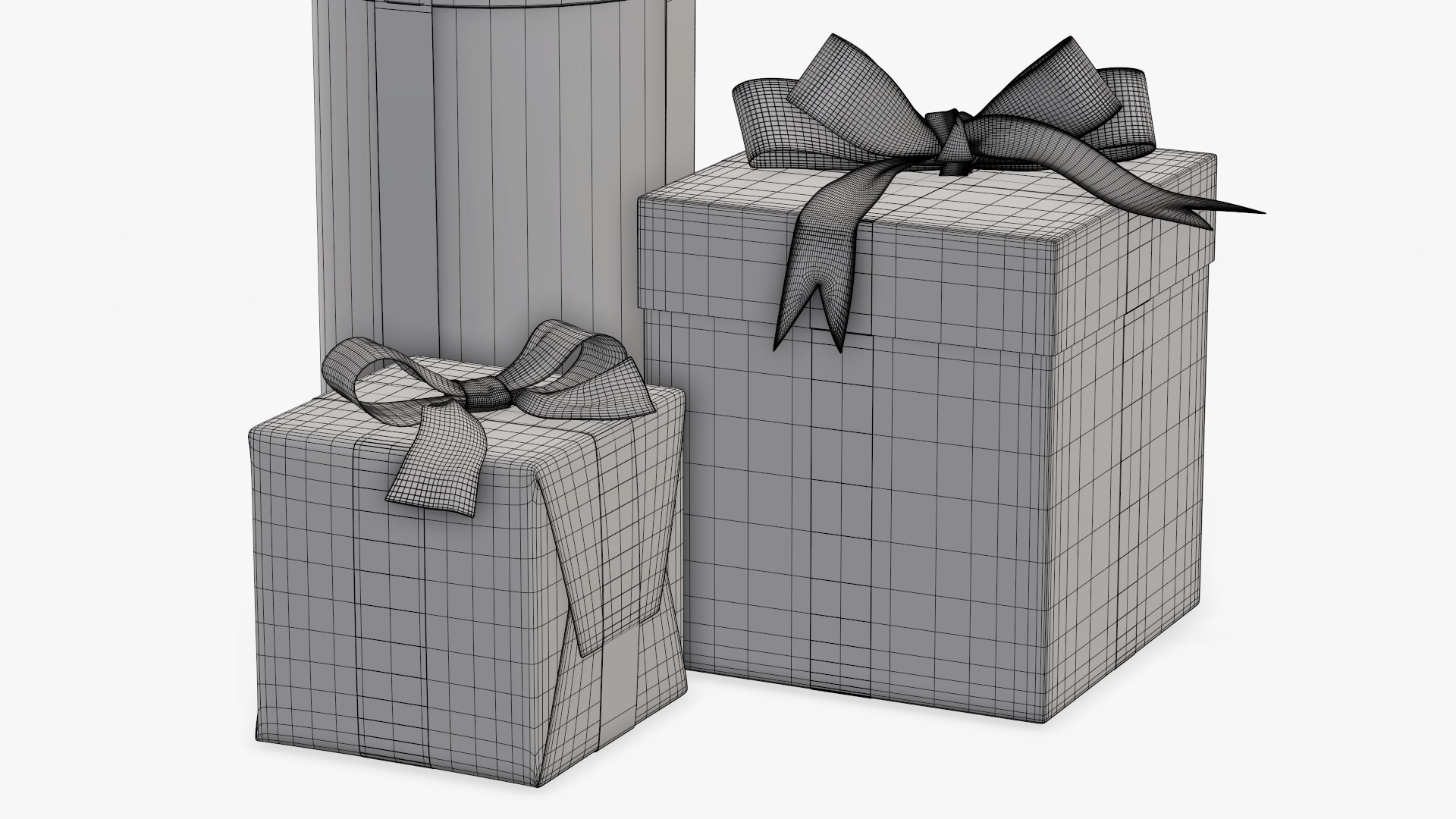 Christmas gift wrapped 3D model - TurboSquid 1645049