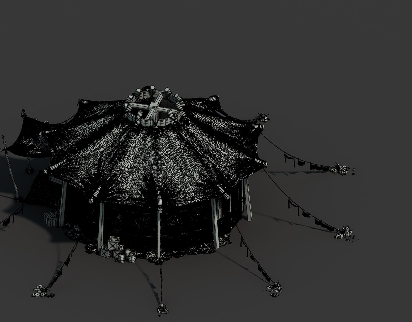 Mongolian Portable Yurt Modeled 3D Model - TurboSquid 1592019