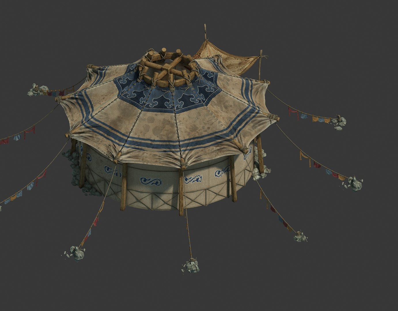 Mongolian Portable Yurt Modeled 3D Model - TurboSquid 1592019