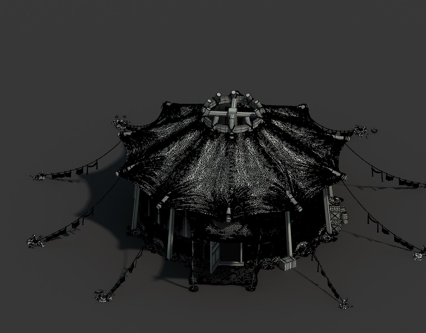 Mongolian Portable Yurt Modeled 3D Model - TurboSquid 1592019