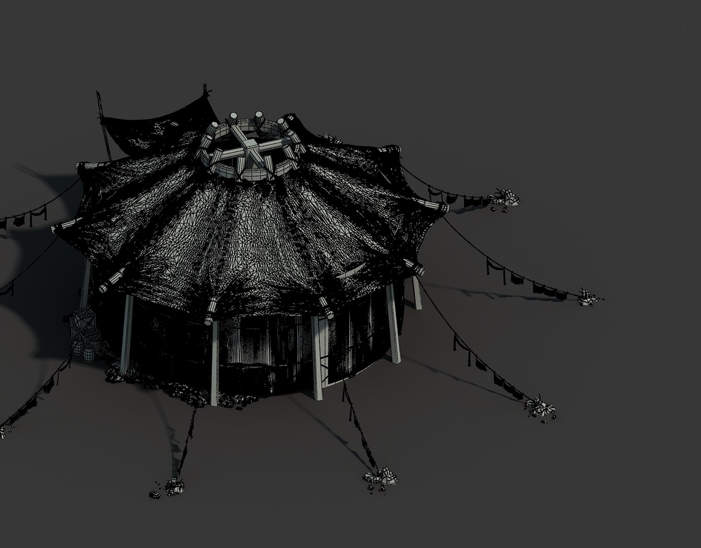 Mongolian Portable Yurt Modeled 3D Model - TurboSquid 1592019