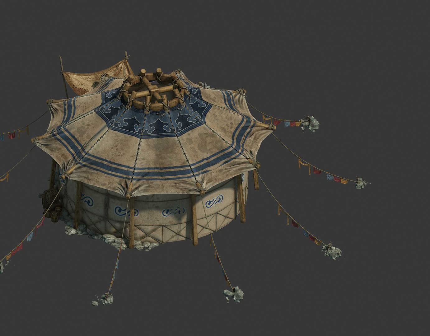 Mongolian Portable Yurt Modeled 3D Model - TurboSquid 1592019