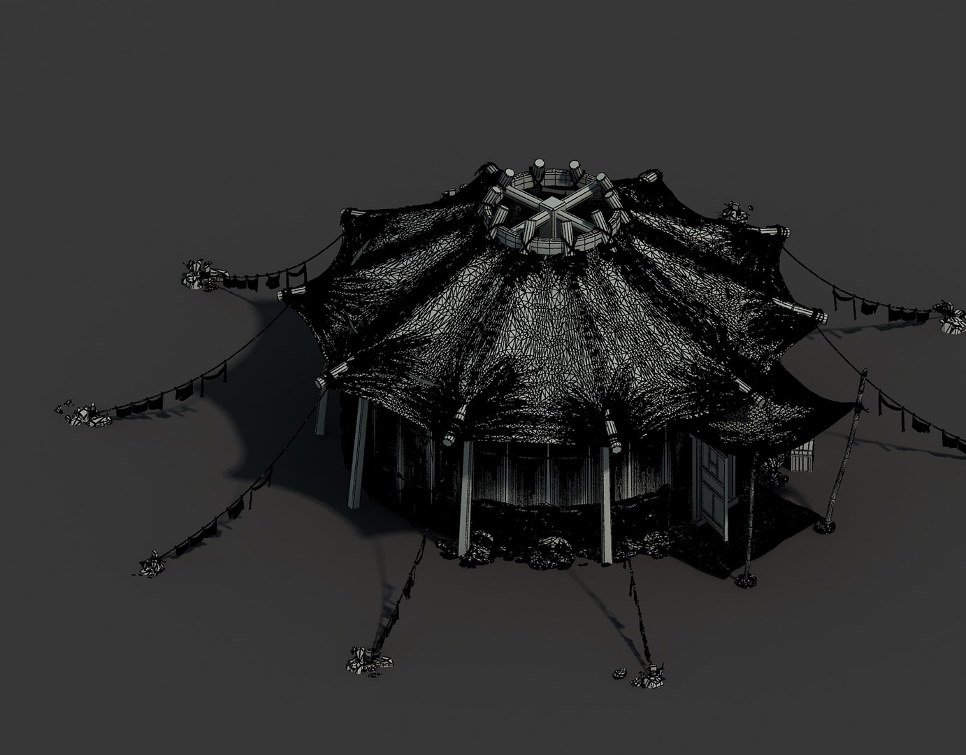 Mongolian Portable Yurt Modeled 3D Model - TurboSquid 1592019
