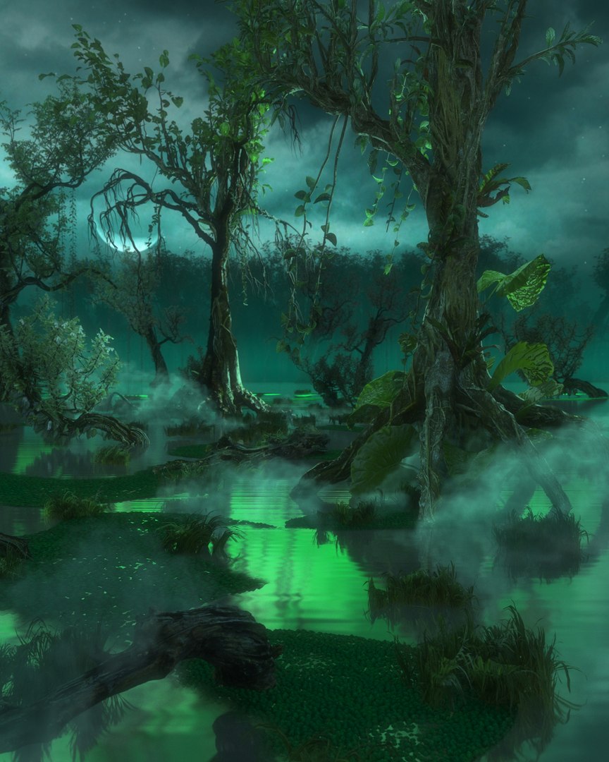 3D Swamp - TurboSquid 2025224