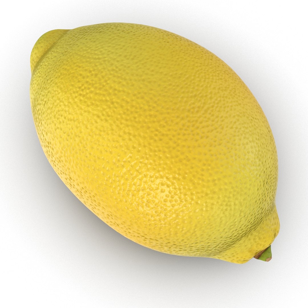 3d lemon realistic model
