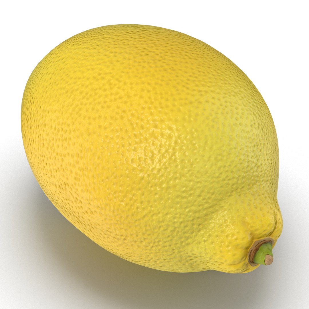 3d lemon realistic model