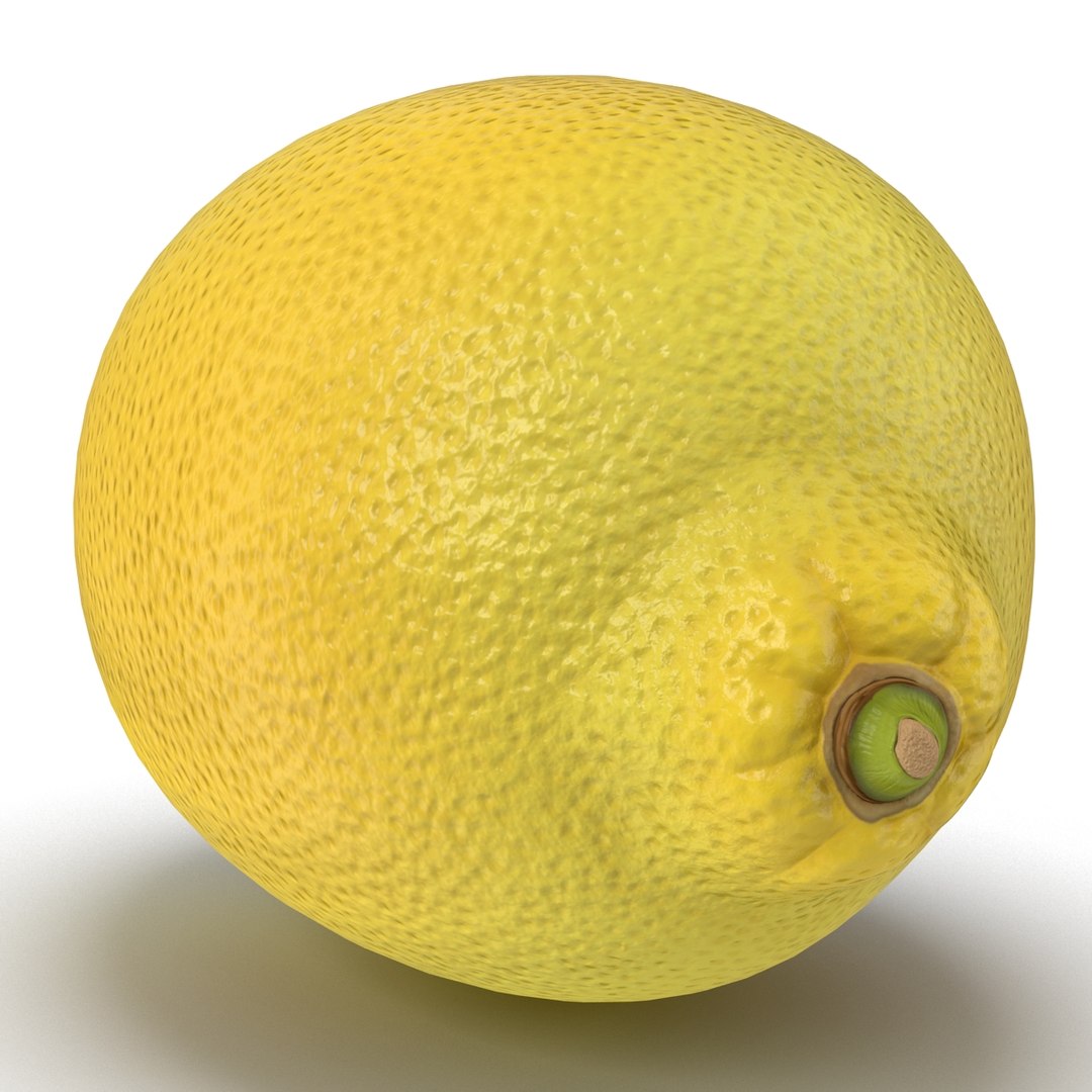 3d lemon realistic model