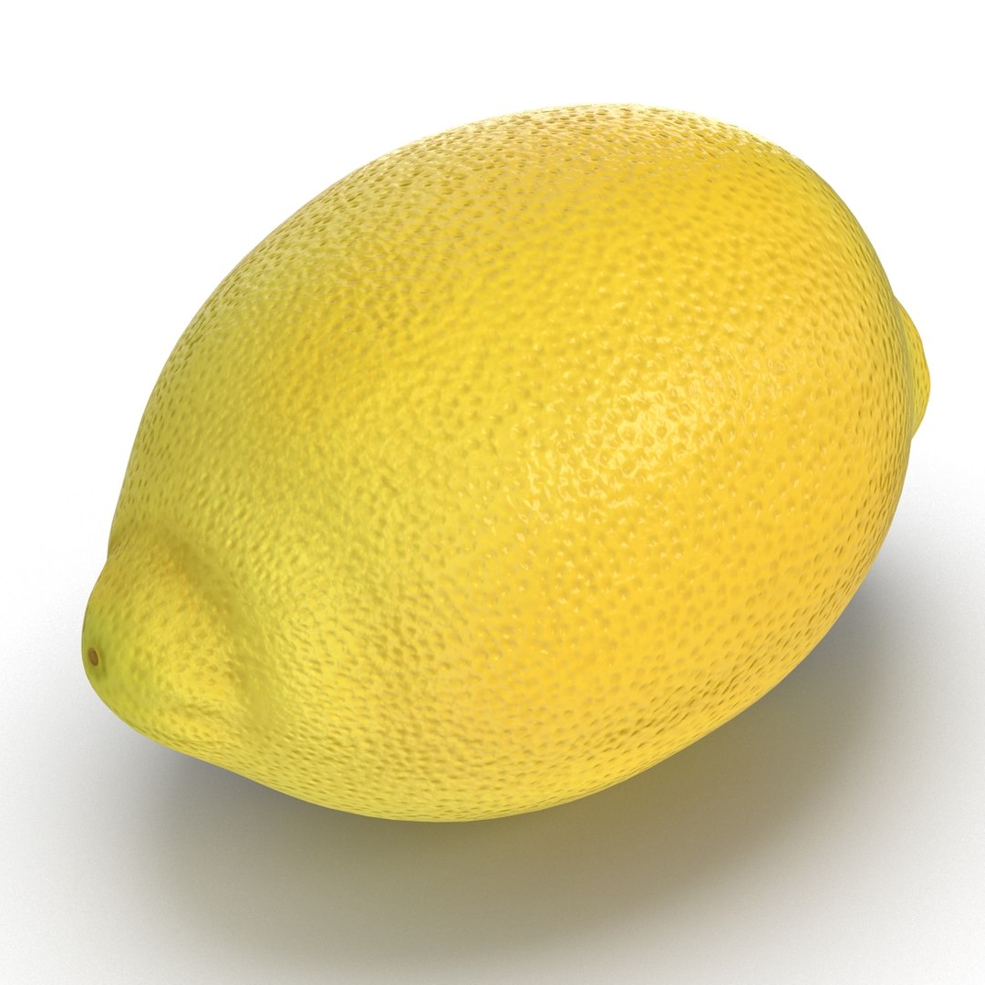 3d lemon realistic model
